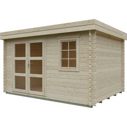 Gartenhaus Kiehn-Holz "Schaalsee", beige (naturbelassen), Fu&szlig;boden im Gartenhaus, Holzwerkstoff, Gartenh&auml;user, Gartenhaus, aus naturbelassenem Fichtenholz