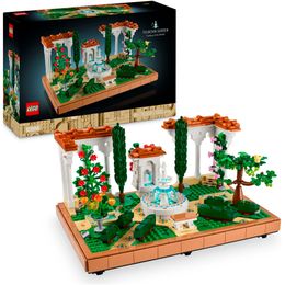 Konstruktionsspielsteine Lego "Springbrunnengarten (10359), Lego Icons", bunt, Spielbausteine, Kinder, Kunststoff, Konstruktionsspielsteine, Made in Europe