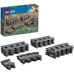 Konstruktionsspielsteine Lego "Schienen (60205), Lego City", grau, Spielbausteine, Kinder, Kunststoff, Konstruktionsspielsteine, Made in Europe, Topseller