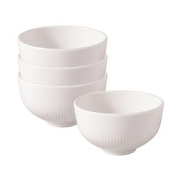 Villeroy & Boch Schale VILLEROY & BOCH "Snackschalen Afina &oslash; 10,7 cm 4er Set wei&szlig;", wei&szlig;, L:10,7cm, Sch&uuml;sseln, Schale