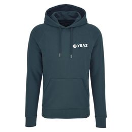 Kapuzenpullover YEAZ "Hoodie Ocean (unisex) CUSHER", Damen, Gr. S, blau, Obermaterial: 85% Baumwolle CO. 15% Polyester PES., Pullover Kapuzenpullover