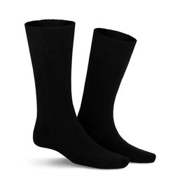 Socken Kunert "Socke Homesocks ABS", Herren, Gr. 43-46, schwarz (schwarz 0070), Obermaterial: 75% Schurwolle WV. 23% Polyamid PA. 2% Elasthan EL., Socken Socken