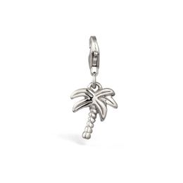 Charm-Einh&auml;nger Elli "Charm Palme 925 Sterling Silber" Gr. 23, silber, Charms, Damen, Blacklist, Silber 925 (Sterlingsilber), Charm-Einh&auml;nger