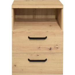 M&auml;usbacher Mehrzweckschrank M&Auml;USBACHER, braun (asteiche), B:50cm H:73cm T:35cm, Holzwerkstoff, Schr&auml;nke, Mehrzweckschrank