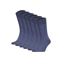 Kurzsocken Puma "Socken 6er Pack", Herren, Gr. 39-42, blau, Obermaterial: 68% Baumwolle CO. 21% Polyester PES. 9% Polyamid PA. 2% Elasthan EL., Socken Kurzsocken