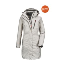 Parka Killtec "Alisi", Damen, Gr. 46, grau (mittelgrau), 100% Polyester, Jacken Parka