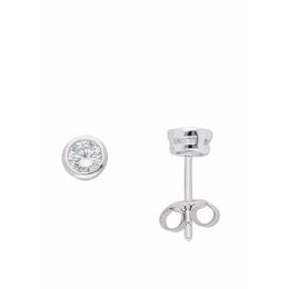 Adelia&acute;s Paar Ohrstecker ADELIA&acute;S "925 Silber Ohrringe Ohrstecker mit Zirkonia &Oslash; 5 mm", silber, Ohrringe, Damen, Silber 925 (Sterlingsilber), Paar Ohrstecker