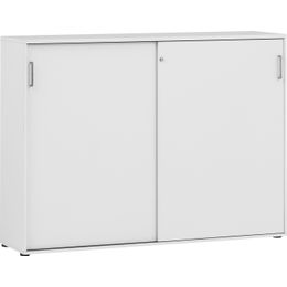 Aktenschrank Schildmeyer "Serie 1500", grau (lichtgrau), B:160,2cm H:119,4cm T:41cm, FSC-zertifizierter Holzwerkstoff, Schr&auml;nke, Aktenschrank