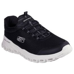 Slip-On Sneaker Skechers "GLIDE-STEP", Herren, Gr. 42, schwarz-wei&szlig; (schwarz, wei&szlig;), Textil, Schuhe Slip-On Sneaker, Trekkingschuh, Freizeitschuh, Sneaker zum Schlupfen, Topseller