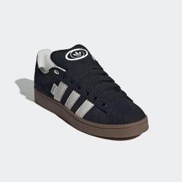 Sneaker adidas originals "CAMPUS 00S", Herren, Gr. 37, schwarz (core schwarz, crystal wei&szlig;, gum5), Leder, Textil, Schuhe Sneaker, Kortmaterial