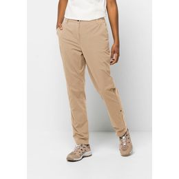 Outdoorhose Jack Wolfskin "DESERT ROLL UP PANTS W", Damen, Gr. 38, Normalgr&ouml;&szlig;en, beige (sand, storm), OBERSTOFF: 95% POLYAMID, 5% ELASTHAN. Futter: 65% POLYESTER, 35% BAUMWOLLE, Hosen Outdoorhose