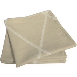 Stoffserviette Adam "Casket Valdelana Light" Gr. 1, beige, B:30cm L:30cm, Obermaterial: 100% Baumwolle, Servietten, Stoffserviette