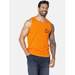 Muskelshirt Jan Vanderstorm "Tanktop FELTON", Herren, Gr. 5XL, orange, Obermaterial: 100% Baumwolle CO., Tops Muskelshirt
