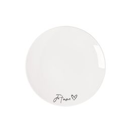 Villeroy & Boch Fr&uuml;hst&uuml;cksteller VILLEROY & BOCH "Fr&uuml;hst&uuml;cksteller Je t'aime Statement &oslash; 21,2 cm wei&szlig;", wei&szlig;, Speiseteller, Fr&uuml;hst&uuml;cksteller