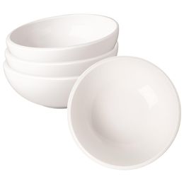 Villeroy & Boch Schale VILLEROY & BOCH "Bols NewMoon 500 ml 4er Set wei&szlig;", wei&szlig;, L:16,5cm, Sch&uuml;sseln, Schale