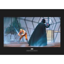 Bild Komar "Star Wars Classic RMQ Vader Luke Carbonit Room", bunt (farbe bild(er): bunt), B:70cm H:50cm, Holz, Papier, Bilder, Bild, Wandbild zur Dekoration im Kinderzimmer - ohne Rahmen