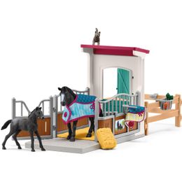 Spielwelt Schleich "HORSE CLUB, Pferdebox mit Stute und Fohlen (42611)", bunt, Spielfigurenwelten, Kinder, Kunststoff, Spielwelt