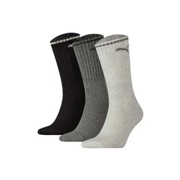 Kurzsocken Puma "Socken 3er Pack", Damen, Gr. 39-42, grau, Obermaterial: 76% Baumwolle CO. 21% Polyester PES. 2% Elastodien ED. 1% Elasthan EL., Socken Kurzsocken