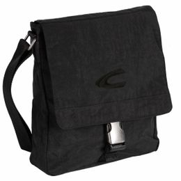 Umh&auml;ngetasche Camel Active "Journey", Herren, Gr. B/H/T: 22cm x 26cm x 7cm, schwarz, Nylon, aufgeraut, bestickt, clean, unifarben, Taschen Umh&auml;ngetasche, aus leichtem robusten Nylon, funktional perfekt f&uuml;r alle Lebenslagen
