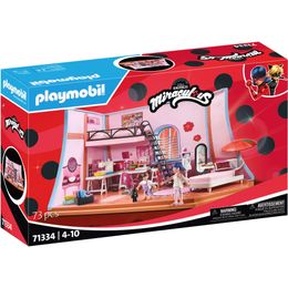 Konstruktions-Spielset Playmobil "Miraculous: Marinettes Loft (71334), Miraculous", bunt, Spielbausteine, Kinder, Kunststoff, Konstruktions-Spielset, Made in Europe