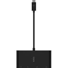 Belkin Video-Adapter "USB-C-Multimedia-Adapter", schwarz, B:10,3cm H:1,55cm, Adapter, Video-Adapter