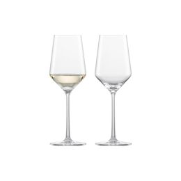 Wei&szlig;weinglas ZWIESEL GLAS "Wei&szlig;weingl&auml;ser Pure 300 ml 2er Set transparent", bunt (transparent), 2 tlg., Glas, Trinkgef&auml;&szlig;e, Wei&szlig;weinglas