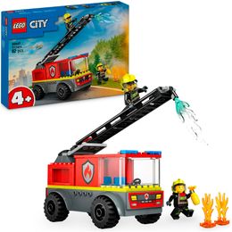 Konstruktionsspielsteine Lego "Feuerwehrleiterfahrzeug (60463), Lego City", bunt, Spielbausteine, Kinder, Kunststoff, Konstruktionsspielsteine, Made in Europe