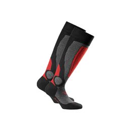 Kniestr&uuml;mpfe Rohner Socks "Socken Basic Ski 2er Pack", Herren, Gr. 43-46, grau (anthrazit), Obermaterial: 40% Wolle mw. 25% Polyacryl PAN. 24% Polypropylen PP. 8% Polyamid PA. 3% Elasthan EL., Socken Kniestr&uuml;mpfe