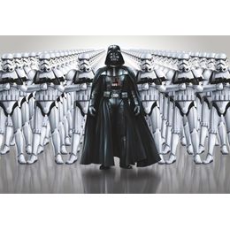 Fototapete Komar "STAR WARS Imperial Force - Gr&ouml;&szlig;e 368 x 254 cm", schwarz (schwarz, wei&szlig;), B:368m L:254m, Papier, Tapeten, Fototapete, Kinderzimmer