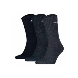 Kurzsocken Puma "Socken 3er Pack", Damen, Gr. 47-49, bunt (dunkelblau, blau, hellblau), Obermaterial: 74% Baumwolle CO. 21% Polyester PES. 3% Polyamid PA. 2% Elasthan EL., Socken Kurzsocken