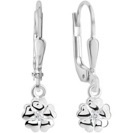 Paar Ohrh&auml;nger Firetti "Schmuck Geschenk Silber 925 Ohrschmuck Ohrringe Herzen", silber (silberfarben, kristallwei&szlig;, kristallwei&szlig;), Ohrringe, Damen, Silber 925 (Sterlingsilber), Paar Ohrh&auml;nger, mit Zirkonia (synth.)