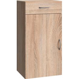 Kombikommode wimex "Multiraumkonzept", braun (eiche s&auml;gerau, nachbildung), B:30cm H:98cm T:40cm, Holzwerkstoff, Sideboards, Kombikommode, Schubk&auml;sten auf Metallschienen