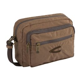 Umh&auml;ngetasche Camel Active "Journey", Herren, Gr. B/H/T: 23cm x 19cm x 12cm, beige (natur), Polyester, aufgeraut, bestickt, clean, unifarben, Taschen Umh&auml;ngetasche, aus leichtem robusten Nylon, funktional perfekt f&uuml;r alle Lebenslagen