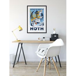 Wandbild Komar "Star Wars Hoth Temporary Headquarter", bunt (farbe bild(er): bunt), Disney, 1 Stk., Vlies, Bilder, Wandbild, 40 x 50 cm (Breite x H&ouml;he) - Kinderzimmer, Dekoration