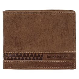 Geldb&ouml;rse Bruno Banani, Herren, braun (cognac), Leder, unifarben, Kleinlederwaren Geldb&ouml;rse, echt Leder