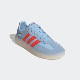 Sneaker adidas Sportswear "BARREDA DECODE", Herren, Gr. 36, wei&szlig; (clear sky, bright rot, core wei&szlig;), Leder, Textil, Schuhe Sneaker, inspiriert vom Design des adidas handball spezial
