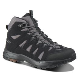 Wanderschuh Icepeak "AURA MC MR", Herren, Gr. 42, grau (lead, grau), Synthetik, Textil, Schuhe Wanderschuh, wasserdicht