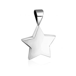 Medallionanh&auml;nger NENALINA "Anh&auml;nger Stern Star Astro Basic Trend Symbol 925 Silber" Gr. 20, silber, Schmuckanh&auml;nger, Damen, Silber 925 (Sterlingsilber), Medallionanh&auml;nger