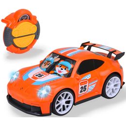 RC-Auto DICKIE TOYS "Porsche 911 GT3", orange, Fernlenkfahrzeuge, Kinder, Kunststoff, RC-Auto, mit Lichtfunktion