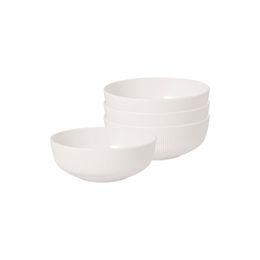 Villeroy & Boch Schale VILLEROY & BOCH "M&uuml;slischalen Afina &oslash; 14,9 cm 4er Set wei&szlig;", wei&szlig;, L:14,9cm, Sch&uuml;sseln, Schale