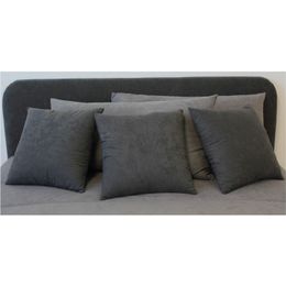 Dekokissen, grau (grau, anthrazit, unifarben), B:40cm L:40cm, Polyester, Westfalia Schlafkomfort, Dekokissen_Sitzkissen_Kissenh&uuml;llen, Dekokissen, (5 Stck.)