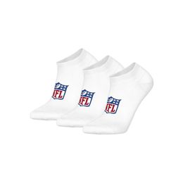 Sneakersocken NFL "Socken NFL SHIELD 3Pack Sneaker Socks 3er Pack", Damen, Gr. 43-46, braun (wei&szlig;), Obermaterial: 69% Baumwolle CO. 30% Polyester PES. 1% Elasthan EL., Socken Sneakersocken