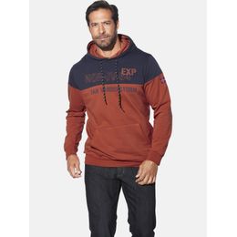 Kapuzensweatshirt Jan Vanderstorm "Sweatshirt JERRES", Herren, Gr. XXL, rot (dunkelrot), Obermaterial: 100% Baumwolle CO., Sweatshirts Kapuzensweatshirt