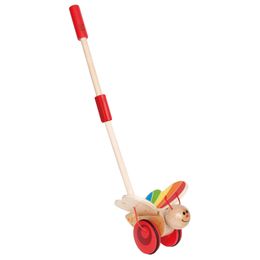 Schiebestab HAPE "Schmetterling", bunt, Nachziehspielzeug, BabyL:57cm, Holz, Schiebestab, Trainiert Fein- und Grobmotorik, L:57cm