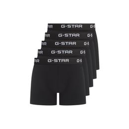 G-Star Raw Boxershorts G-STAR "Boxershort MAIZE Trunk 5-pack 5er Pack", Herren, Gr. XL, schwarz, Obermaterial: 95% Baumwolle CO. 5% Elasthan EL., Unterhosen Boxershorts