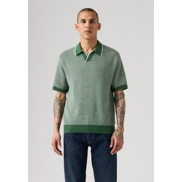 Levi's Poloshirt LEVI'S "LV POLO SKIPPER KNIT MULTI-COLOR", Herren, Gr. XL, birds eye stitch dar, Piqu&eacute;, Obermaterial: 100% Baumwolle, normal h&uuml;ftlang, B&uuml;ndchen, Shirts Poloshirt, Kragen ohne Verschluss