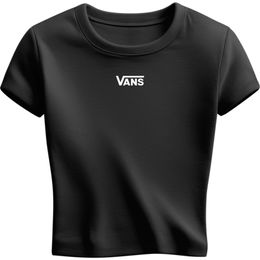 T-Shirt Vans, Damen, Gr. XL (42), schwarz, Obermaterial: 95% Baumwolle, 5% Elasthan, Rundhals, Shirts T-Shirt, sportlicher Stil, f&uuml;r sportliche Aktivit&auml;ten und Freizeit