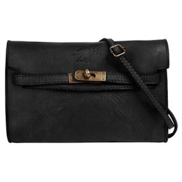 Umh&auml;ngetasche Samantha Look, Damen, Gr. B/H/T: 23cm x 16cm x 3cm onesize, schwarz, Leder, Taschen Umh&auml;ngetasche, echt Leder, Made in Italy