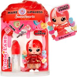 Minipuppe YUMMILAND "Yummiland Sweet Lip Gloss-Ruby Hearts", bunt, Puppen, Kinder, Minipuppe, inklusive Schl&uuml;sselanh&auml;nger