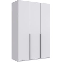 Kleiderschrank wimex "Mugano,in 5 Breiten,2 H&ouml;hen,2 Tiefen, viele Farben, Made in Germany", wei&szlig;, griffe alufarben, B:135cm H:208cm T:58cm, Holzwerkstoff, Schr&auml;nke, Kleiderschrank, mit langen Griffen aus Metall, mit oder ohne Spiegel